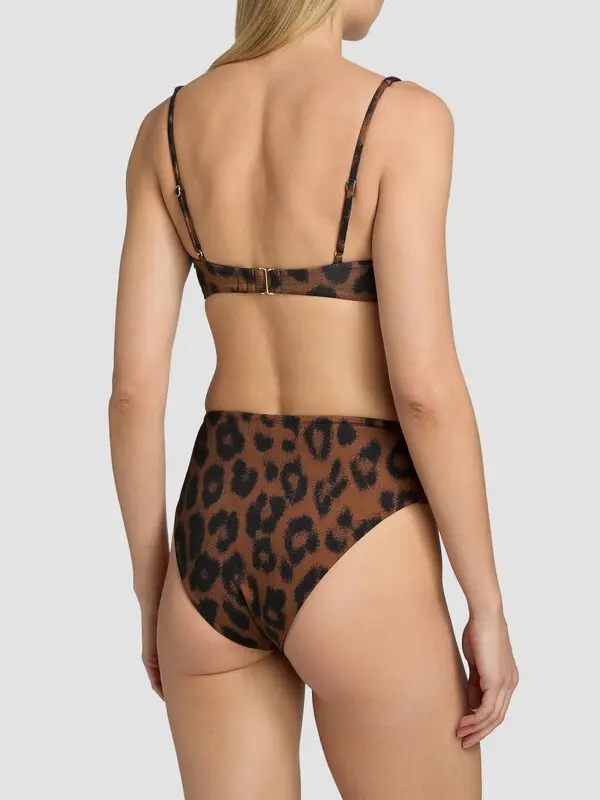 Beach Riot Lulu Animal-print Bikini Top