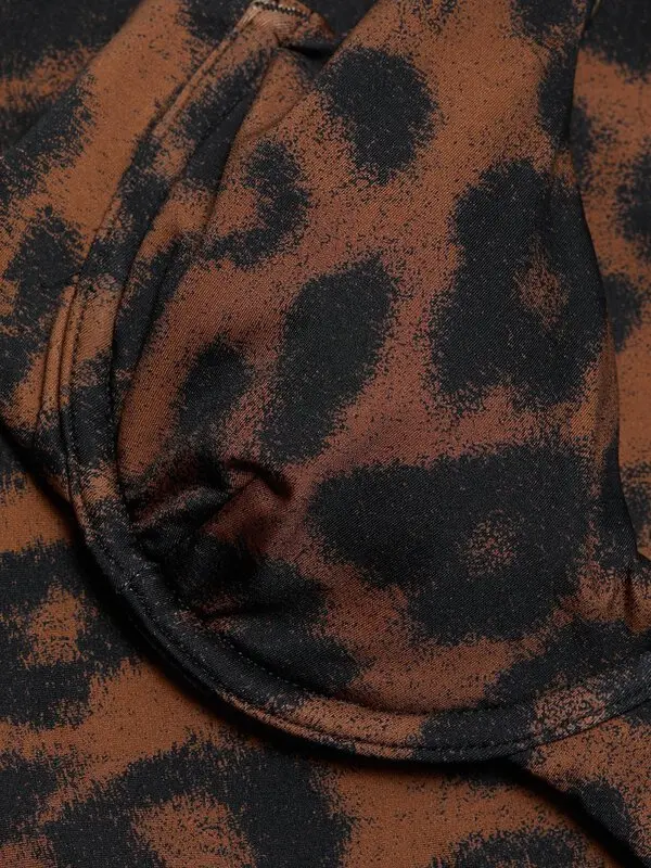 Beach Riot Lulu Animal-print Bikini Top