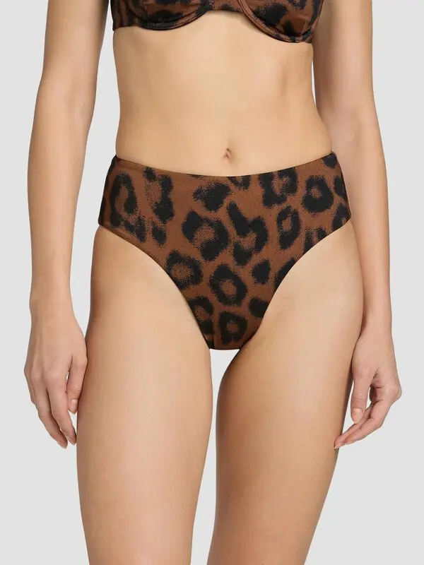 Beach Riot Rozli Animal-print Bikini Bottom