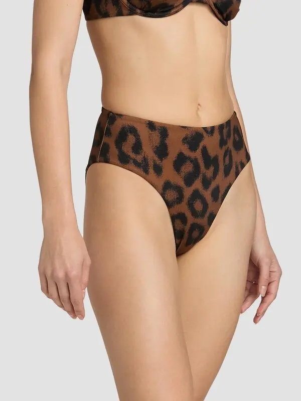 Beach Riot Rozli Animal-print Bikini Bottom