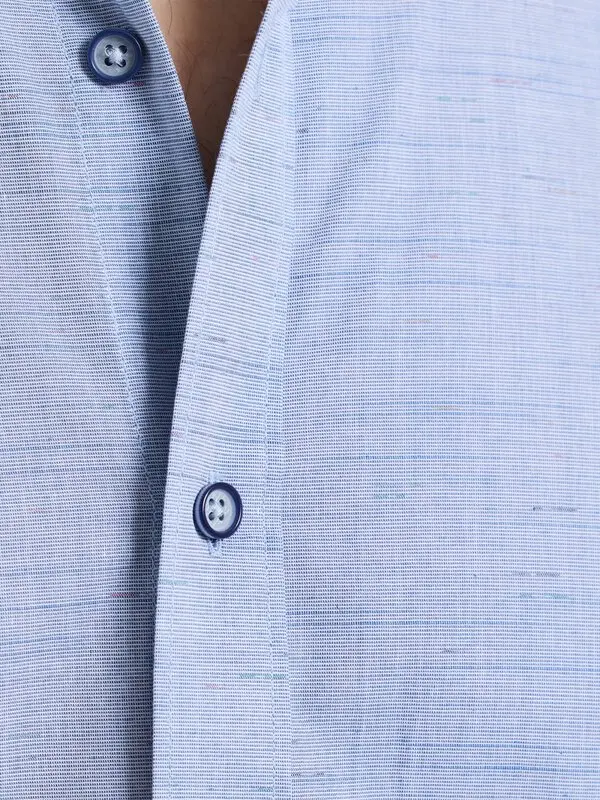 Robert Graham Avondale Woven Chambray Cotton Shirt