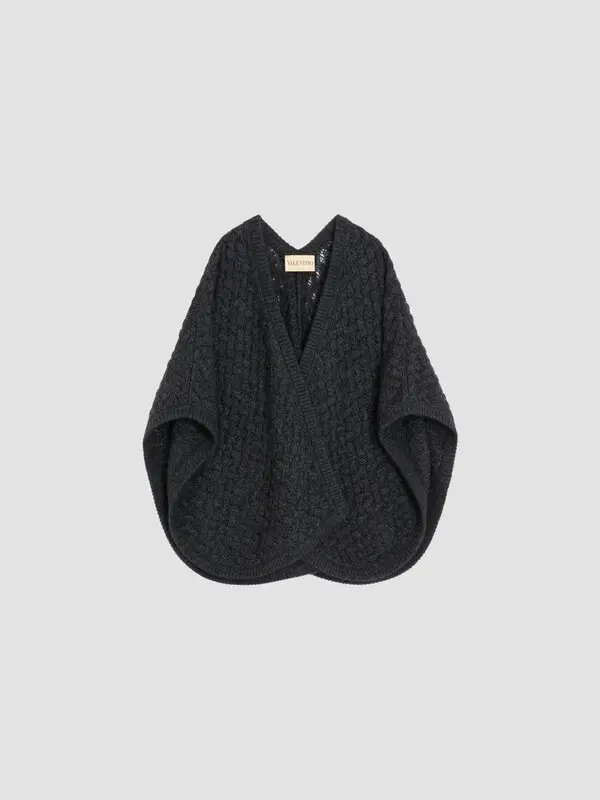 Valentino Garavani Wool And Mohair Poncho