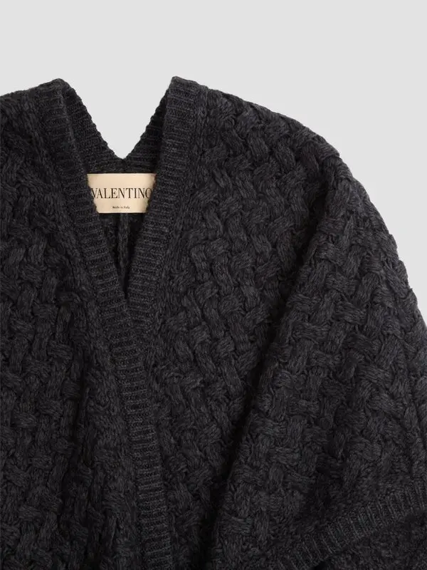 Valentino Garavani Wool And Mohair Poncho