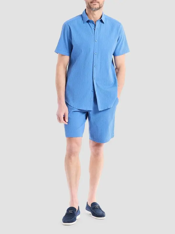 Robert Graham Thresher Cotton-blend Seersucker Shorts