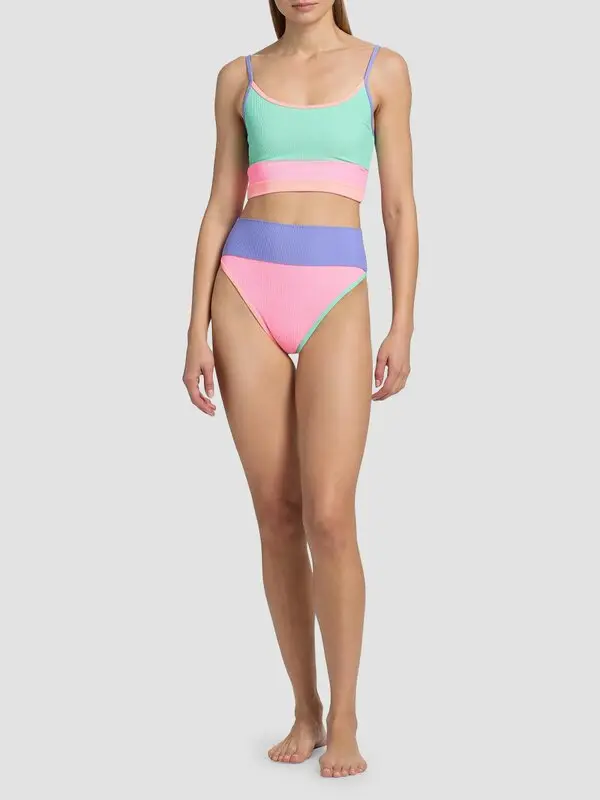 Beach Riot Emmy Colorblocked Bikini Bottom