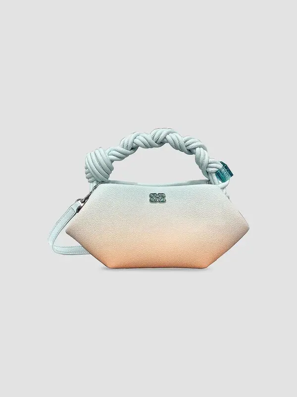 GANNI Bou Mini Gradient Top Handle Bag - Soft Blue