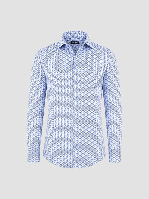 MACEOO Einstein Woven Shirt - Blue