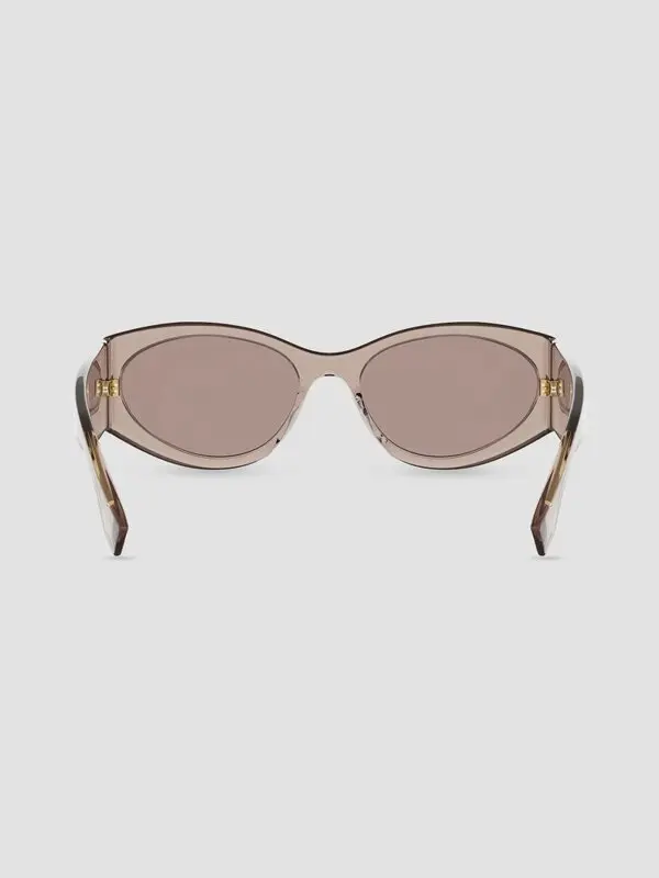 Fendi Screen 57mm Oval Sunglasses - Medium Brown