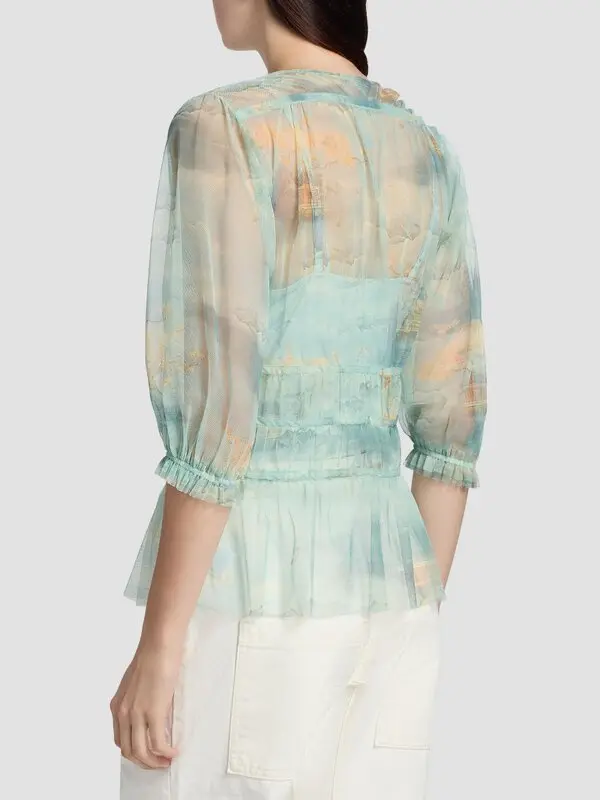 Johnny Was Mazzy Ruched Blouse