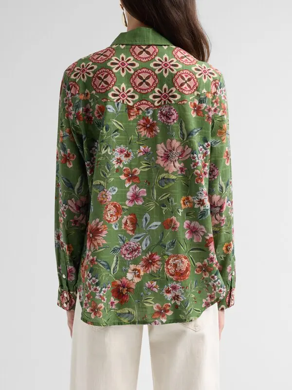 Johnny Was Vintage Western Shirt