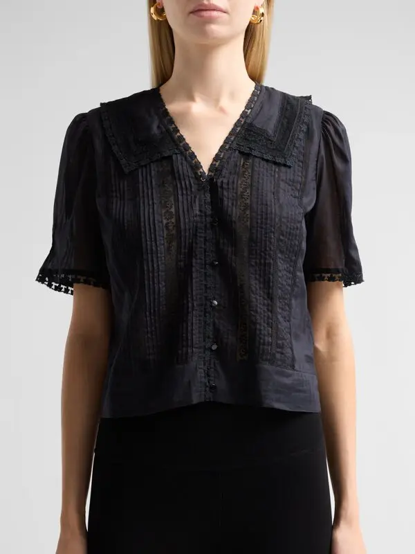 Johnny Was Kayti Cotton Pintuck Blouse