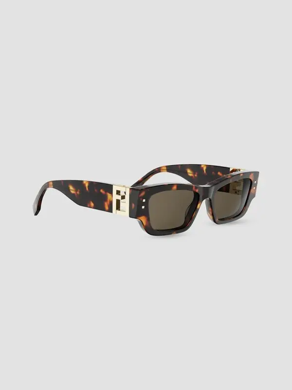 Fendi Fold 53mm Cat-eye Sunglasses - Brown