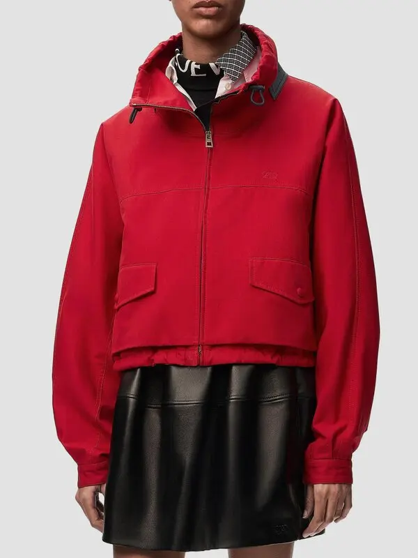 Loewe Stand Collar Double Hem Parka