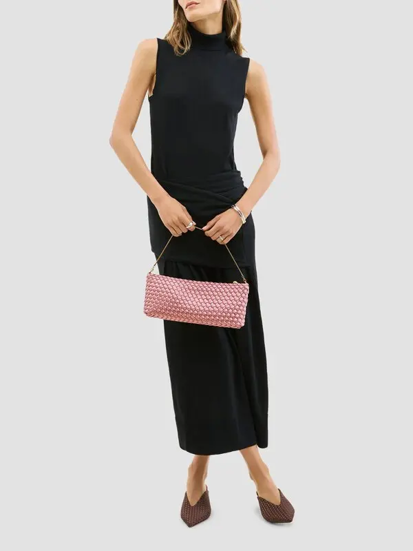 NAGHEDI Gala Satin Clutch Bag - Flor