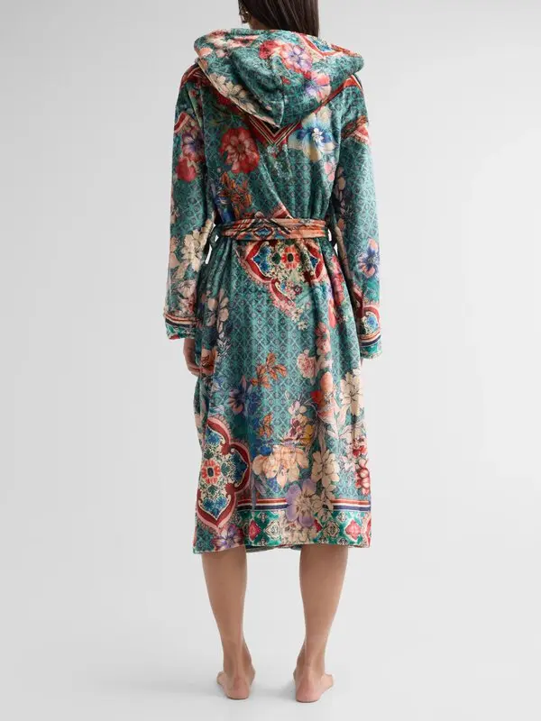 Johnny Was Cozy -scarf Printed Robe