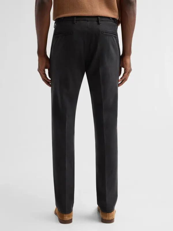 SARTORIO NAPOLI Solid Crease-front Trousers - Black