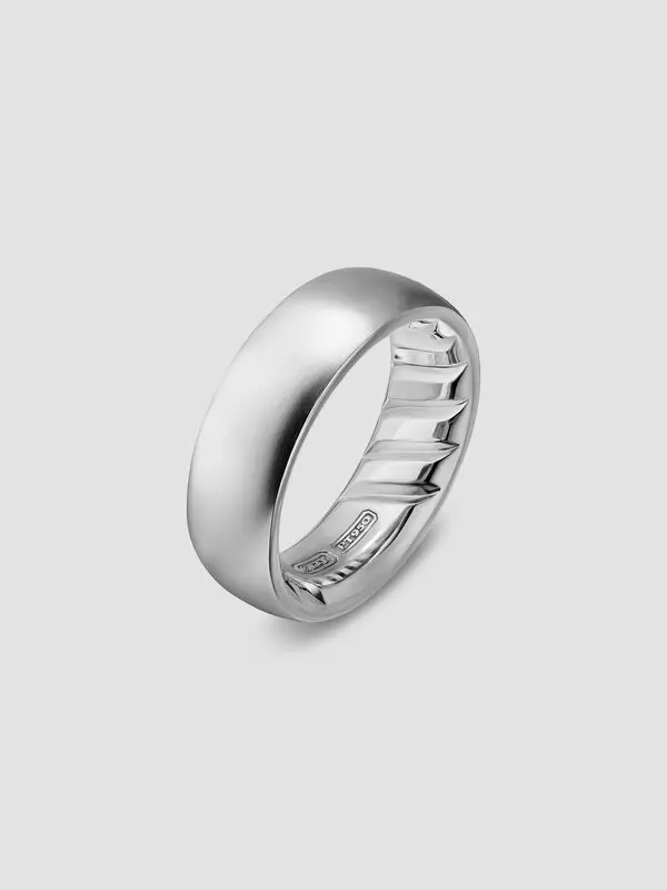 David Yurman Streamline Band Ring In Platinum, 7.6mm