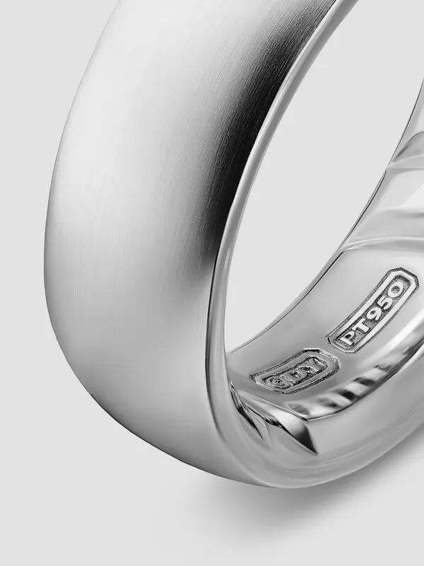 David Yurman Streamline Band Ring In Platinum, 7.6mm