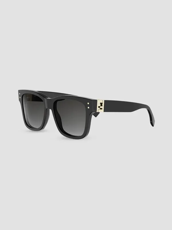 Fendi Fold 55mm Square Sunglasses - Black