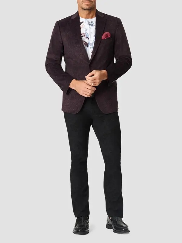 Robert Graham Larrick Paisley Velvet Sport Coat - Berry