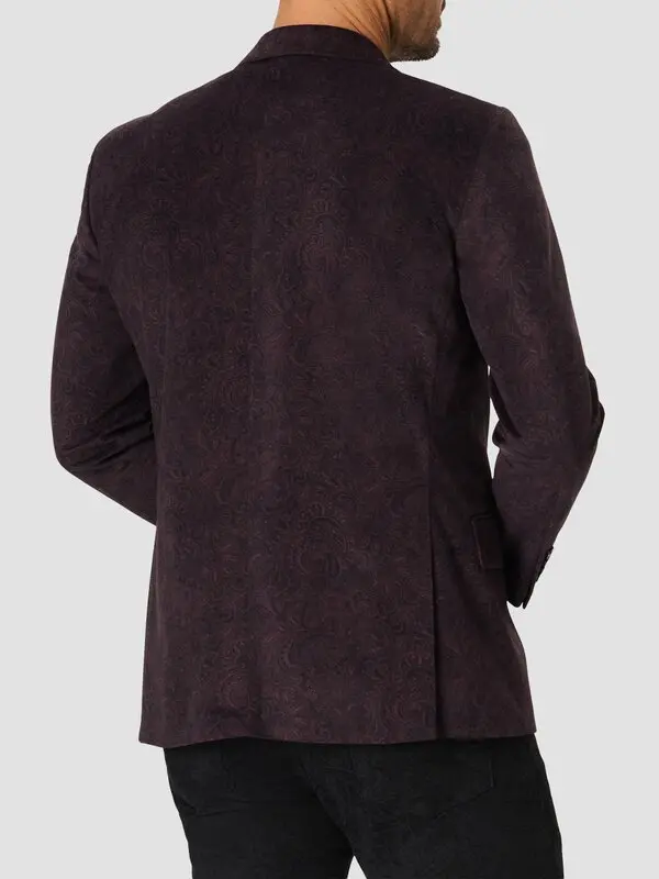 Robert Graham Larrick Paisley Velvet Sport Coat - Berry