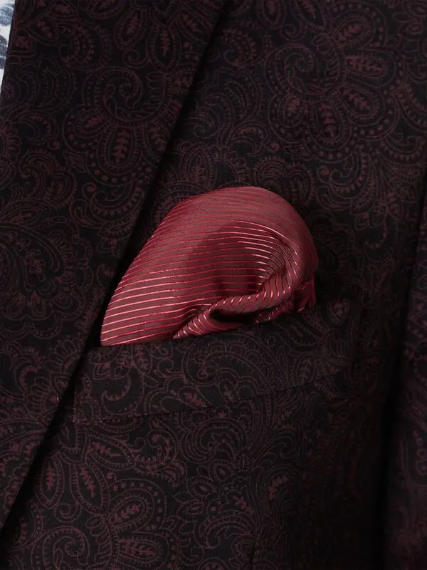 Robert Graham Larrick Paisley Velvet Sport Coat - Berry