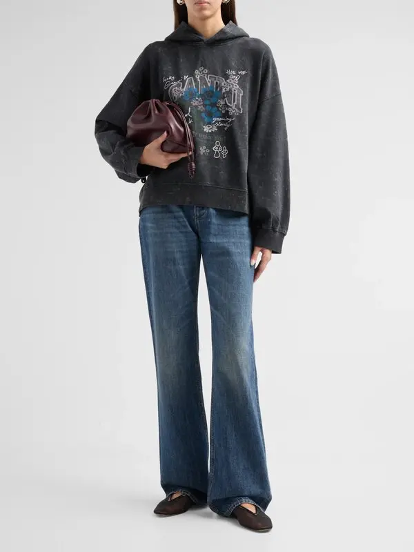 GANNI Isoli Crop Hoodie