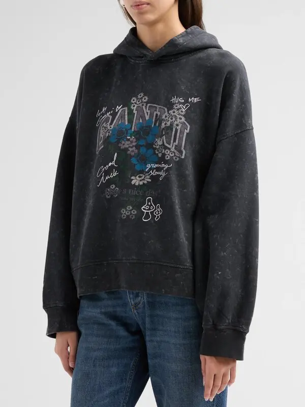 GANNI Isoli Crop Hoodie