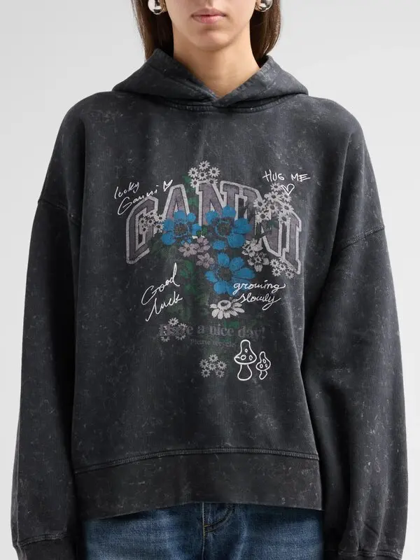 GANNI Isoli Crop Hoodie