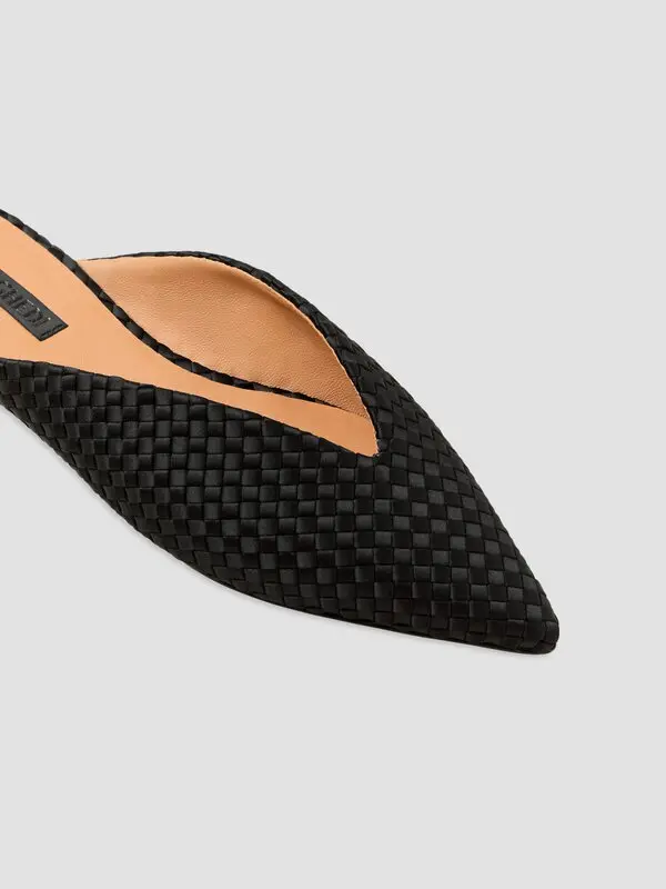 NAGHEDI Strada Satin Mules - Onyx