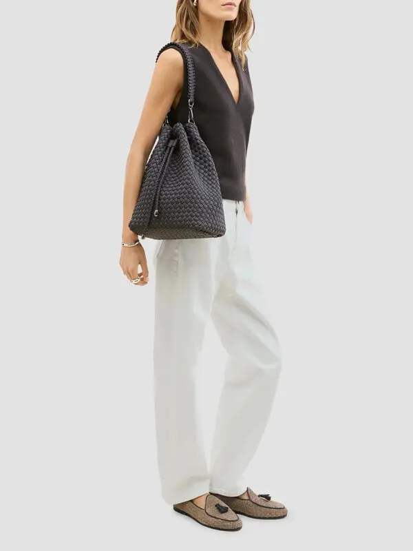 NAGHEDI Mercer Large Bucket Bag - Ash