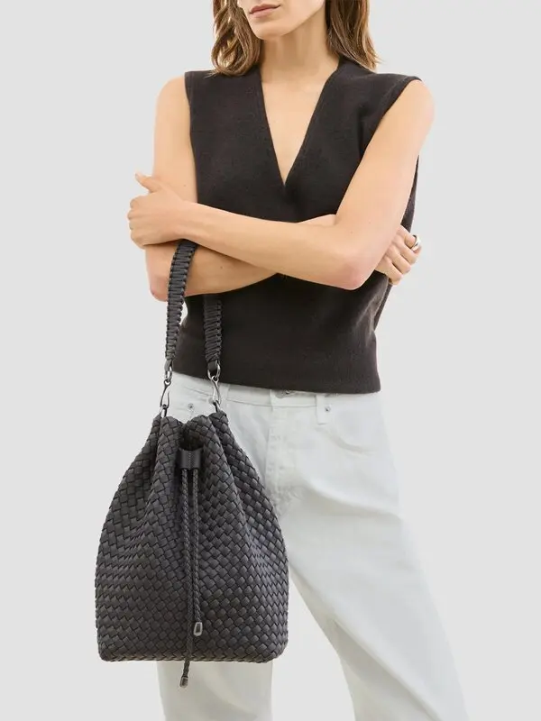 NAGHEDI Mercer Large Bucket Bag - Ash