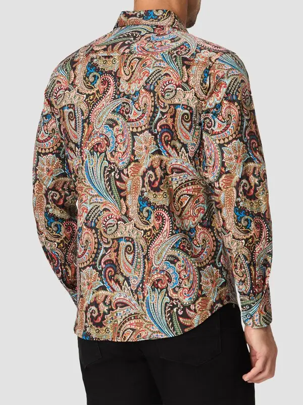 Robert Graham Ferncraw Paisley Stretch-cotton Shirt