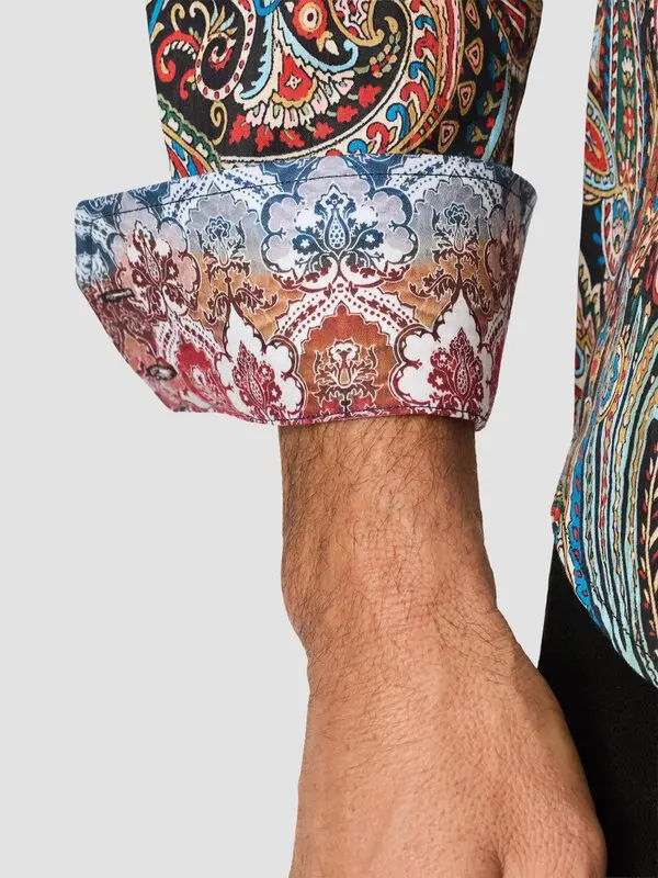Robert Graham Ferncraw Paisley Stretch-cotton Shirt
