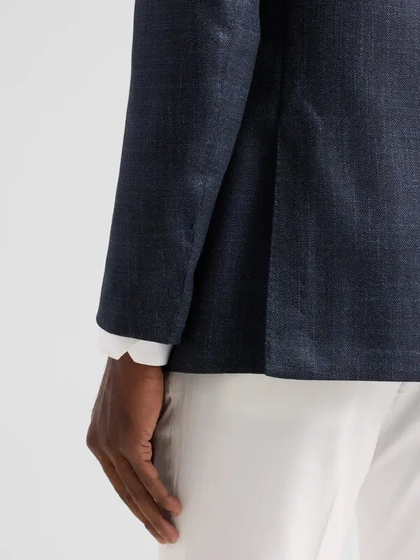 SARTORIO NAPOLI Textured Wool-silk-blend Sport Coat