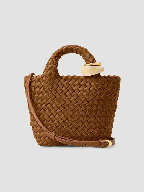 NAGHEDI St. Barths Petit Beads Top Handle Bag - Teak