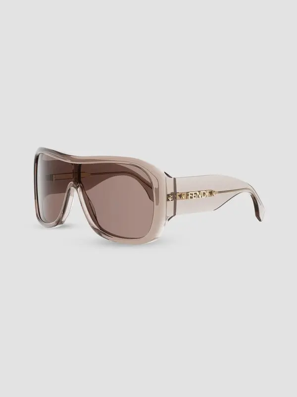 Fendi Screen Round Sunglasses - Medium Brown