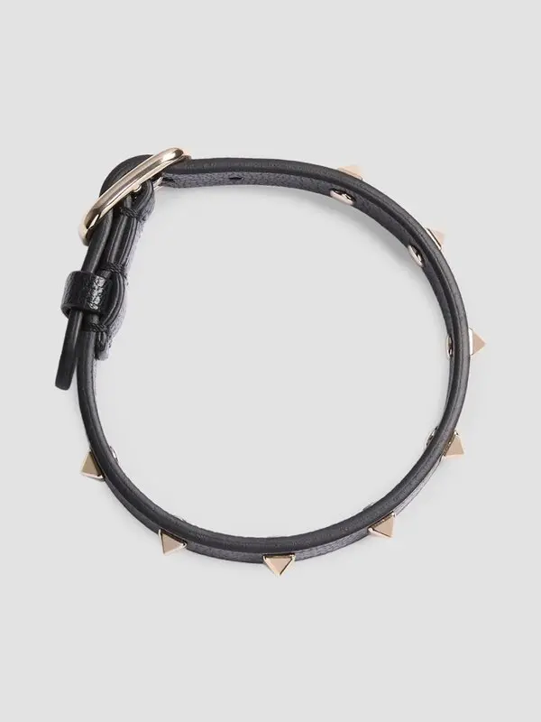Valentino Garavani Spike Leather Bracelet