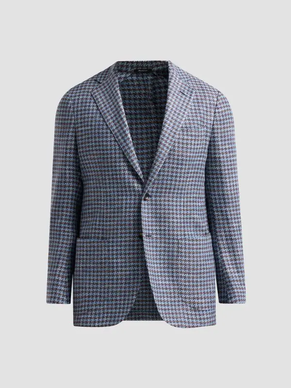 SARTORIO NAPOLI Houndstooth Wool-blend Sport Coat