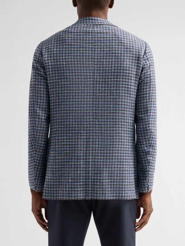 SARTORIO NAPOLI Houndstooth Wool-blend Sport Coat