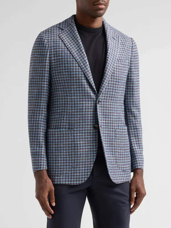 SARTORIO NAPOLI Houndstooth Wool-blend Sport Coat
