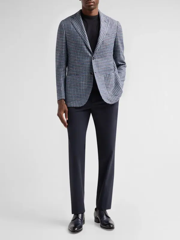 SARTORIO NAPOLI Houndstooth Wool-blend Sport Coat