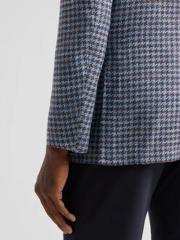 SARTORIO NAPOLI Houndstooth Wool-blend Sport Coat