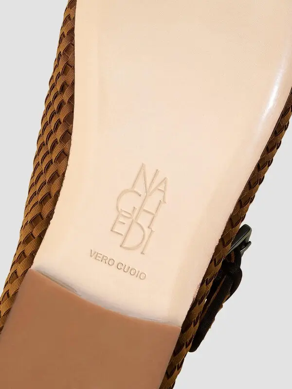 NAGHEDI Marais Mary Jane Flats - Teak