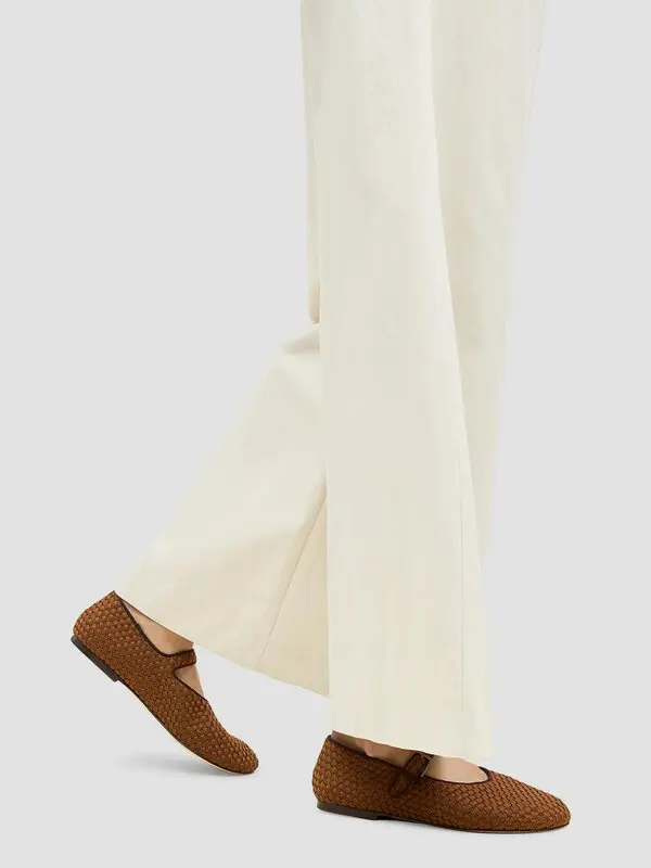 NAGHEDI Marais Mary Jane Flats - Teak