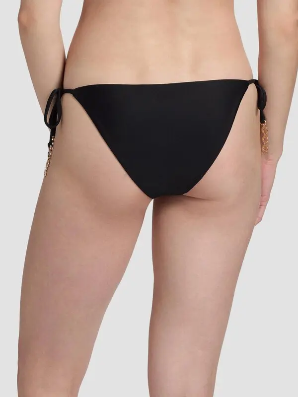 Ramy Brook Heather Side Tie Bikini Bottom - Black
