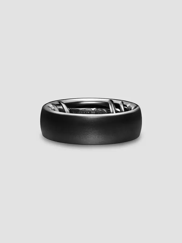 David Yurman Streamline Band Ring In Titanium, 7.6mm