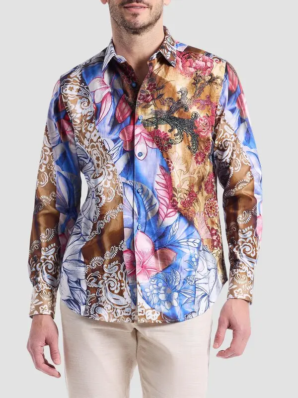 Robert Graham Diburu -print Cotton Button-front Shirt