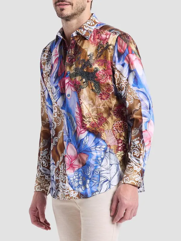 Robert Graham Diburu -print Cotton Button-front Shirt