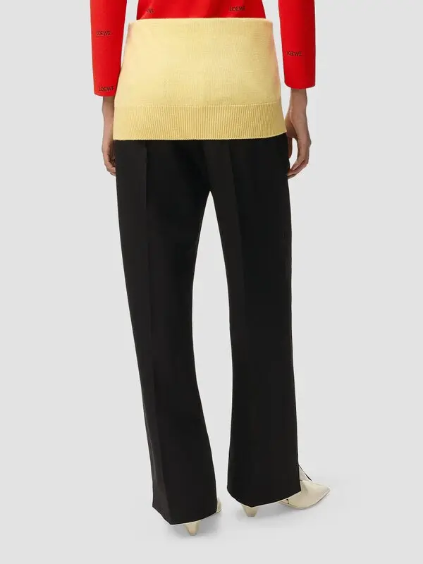 Loewe Removable Flap-waist Wool-blend Trousers